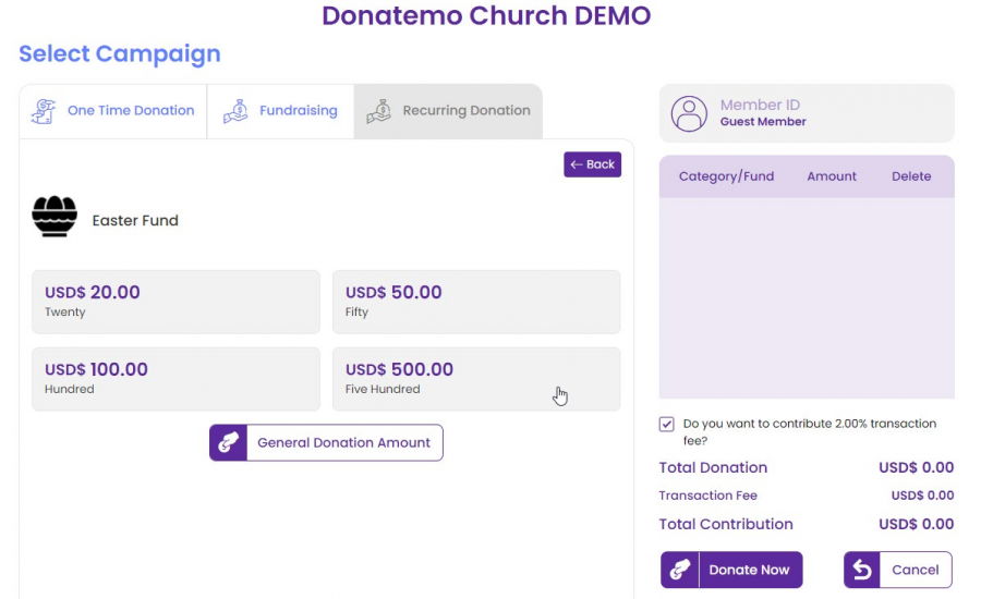 How to donate using login first? – DonateMo Support