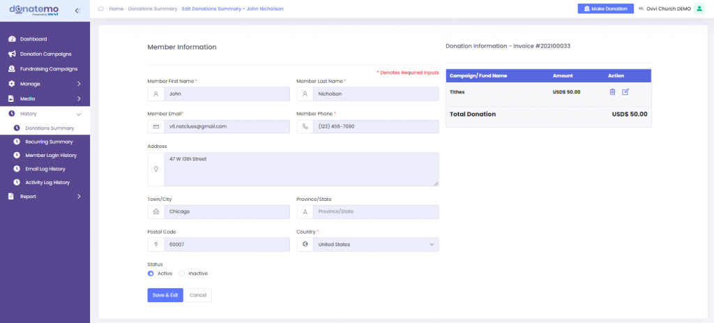 How to display Donation Summary? – DonateMo Support