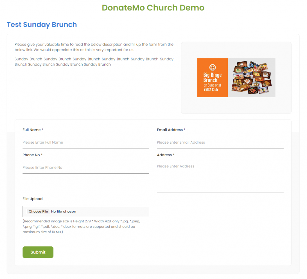 How To Create Custom Form And Purpose Of Custom Form Donatemo Support 2096