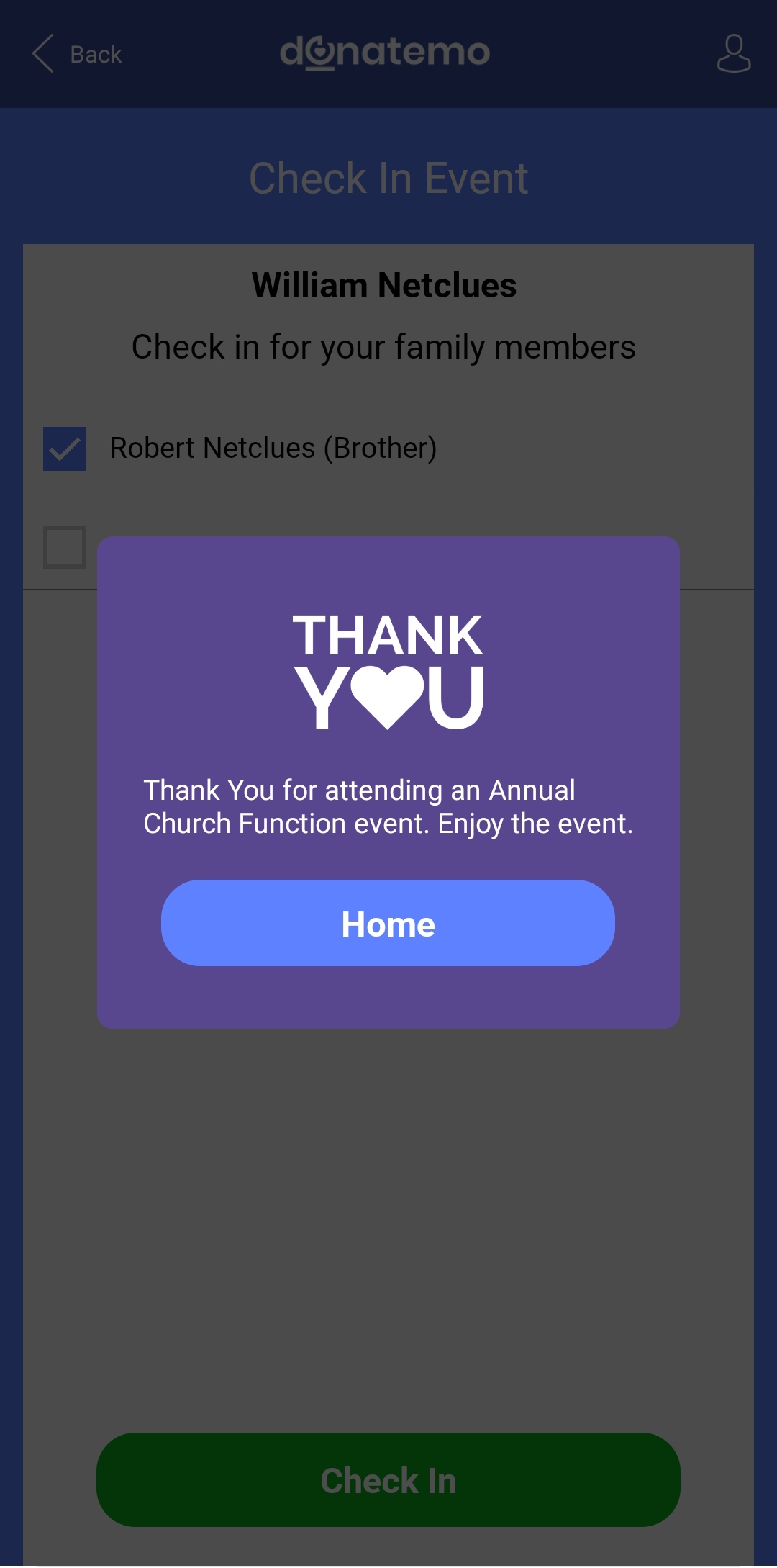 Manage Event and Event Check-In – DonateMo Support